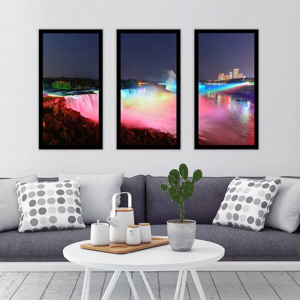 "Niagara Falls" Framed Plexiglass Wall Art Set of 3 - Bed Bath & Beyond ...