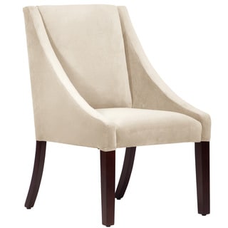 Skyline Furniture Swoop Regal Antique White Cotton Upholstered Dining ...