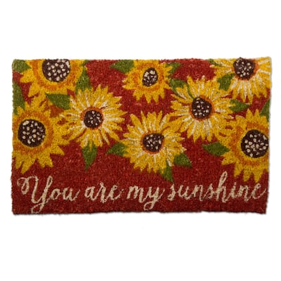 TAG Sunflower Coir Mat (30" x 18") - Overstock - 12924864