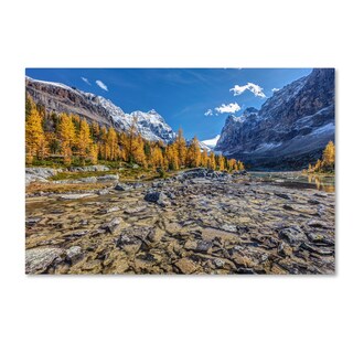 Pierre Leclerc 'Autumn at the Opabin Plateau' Canvas Art - Bed Bath ...