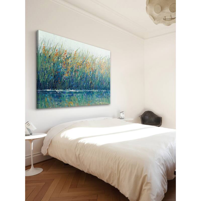Marmont Hill - 'Wildflower Reflection II' Painting Print on Wrapped ...