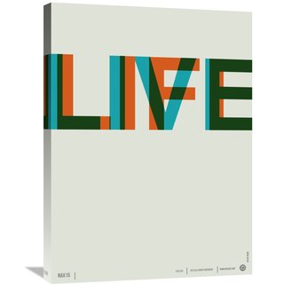 Naxart Studio 'Live Life Poster 2' Stretched Canvas Wall Art - Bed Bath ...