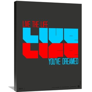 Naxart Studio 'Live Life Poster' Stretched Canvas Wall Art - Bed Bath ...