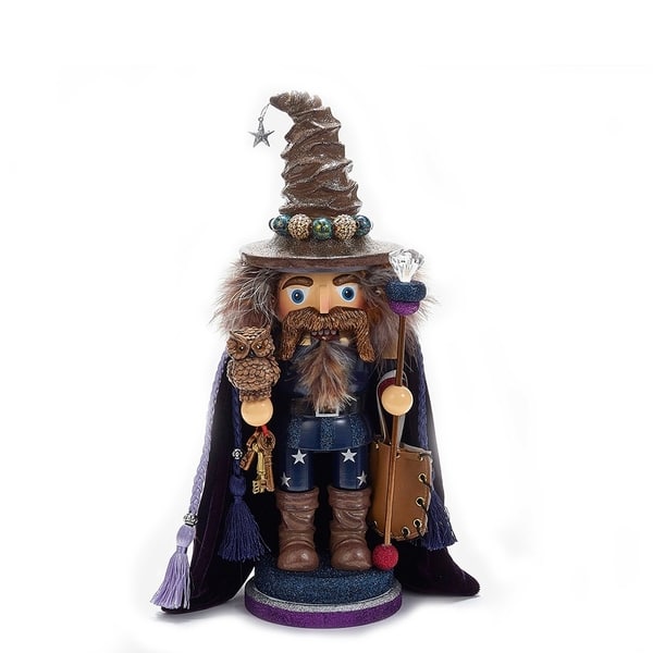 Kurt Adler 15-Inch Hollywood Wizard Nutcracker with Owl - Bed Bath ...
