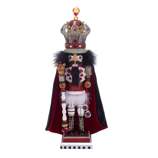 Kurt Adler 18-Inch Hollywood Red and White King Nutcracker with Wire ...