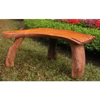 Handmade TF-0645 Groovystuff Alpine Brown Teak Circuit Bench (Thailand ...