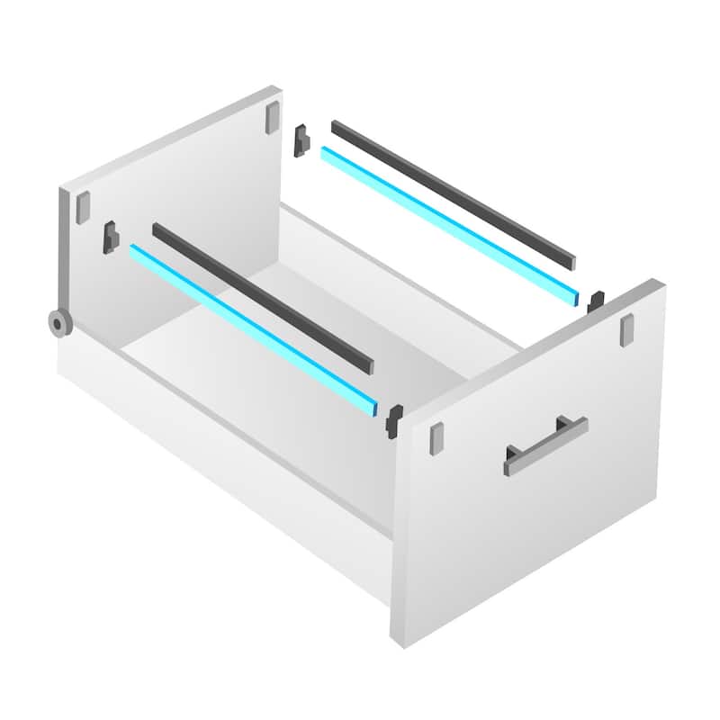 Blum Metafile Cream Kit for Filing Cabinet Hanging System - Overstock ...