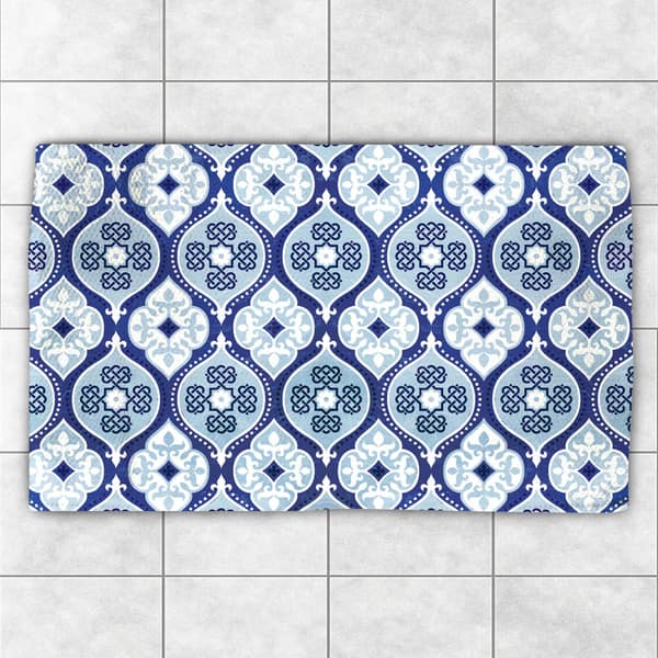 Laural Home Moody Blues Pattern Accent Rug (4' x 6') - 4' x 6' - Bed ...