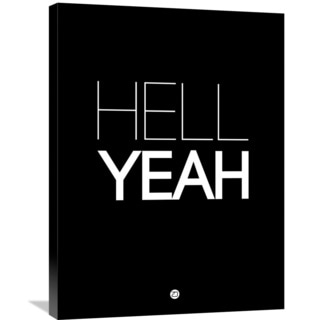 Naxart Studio 'Hell Yeah Poster 1' Stretched Canvas Wall Art - Bed Bath ...