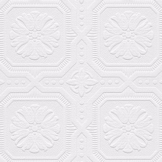 Nathan White Vinyl-coated 33-foot x 21-inch Textured Paintable Squares ...