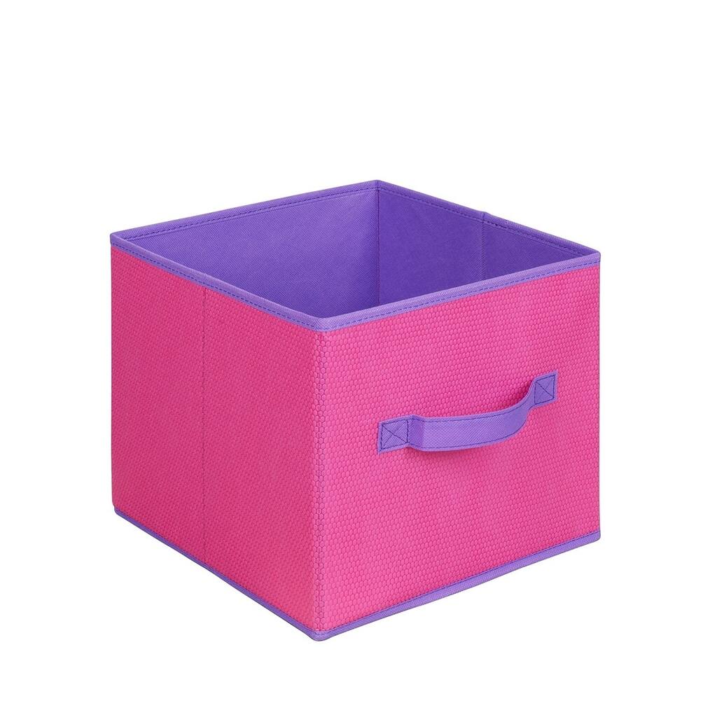 Pink and Purple Collapsible Storage Cube (Set of 3) - Overstock - 13028335