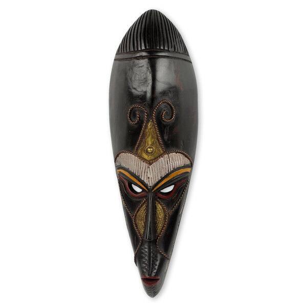 Handmade Sese Wood 'Biri' African Wall Mask (Ghana) - Bed Bath & Beyond ...