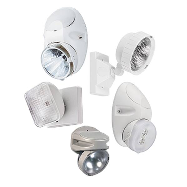 Lithonia Lighting ELA LED M12 White Thermoplastic LED Emergency Remote ...