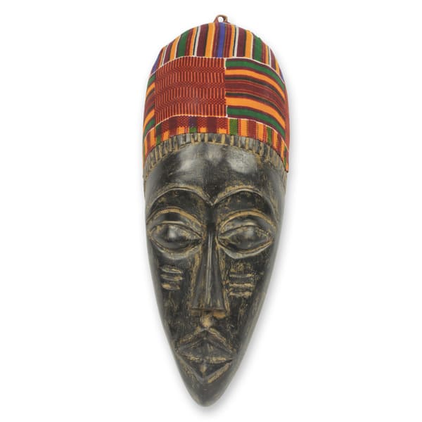Handmade Sese Wood 'Man from Kumawu' African Wall Mask (Ghana) - Bed ...