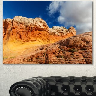 Vermillion Cliffs under Blue Sky - Oversized Landscape Canvas Art - Bed ...