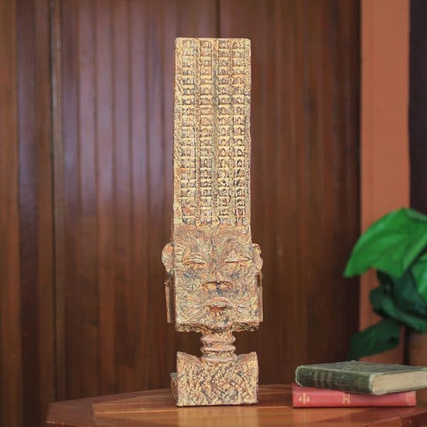 Handmade Sese Wood 'Woman' African Tabletop Mask (Ghana) - Bed Bath ...