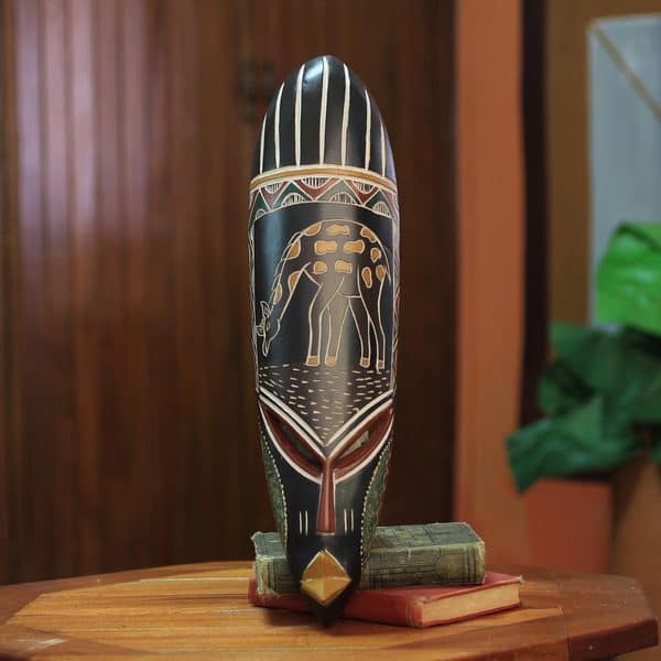 Handmade Sese Wood 'Dikala' African Wall Mask (Ghana) - Bed Bath ...