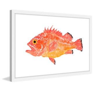 'Yelloweye Rockfish' Framed Painting Print - Multi-Color - Bed Bath ...
