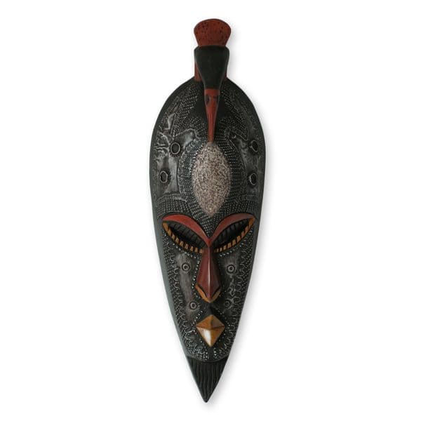 Handmade Sese Wood 'Bird Guardian' African Wall Mask (Ghana) - Bed Bath ...