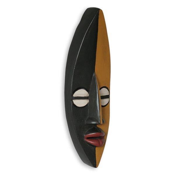 Handmade Sese Wood 'Companionship' African Wall Mask (Ghana) - Bed Bath ...