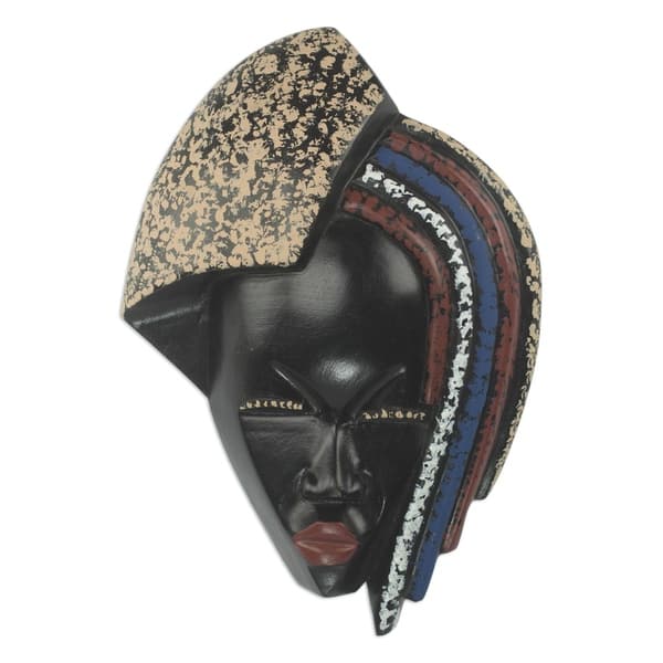 Handmade Kings Child Wood Mask (West Africa) - Bed Bath & Beyond - 13150371