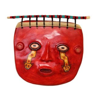 Wari Shaman Recycled Paper and Jasper Mask - Bed Bath & Beyond - 13160059
