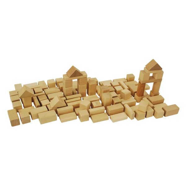 Heros 50 Piece Natural Wooden Blocks Set - Bed Bath & Beyond - 13161090