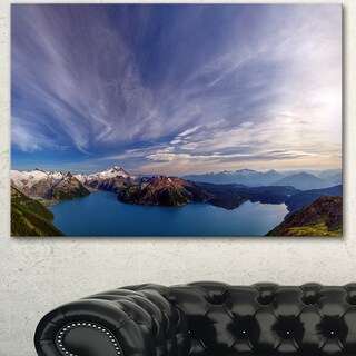 Designart "Stunning View of Clear Lake" Extra Large Landscape Art ...