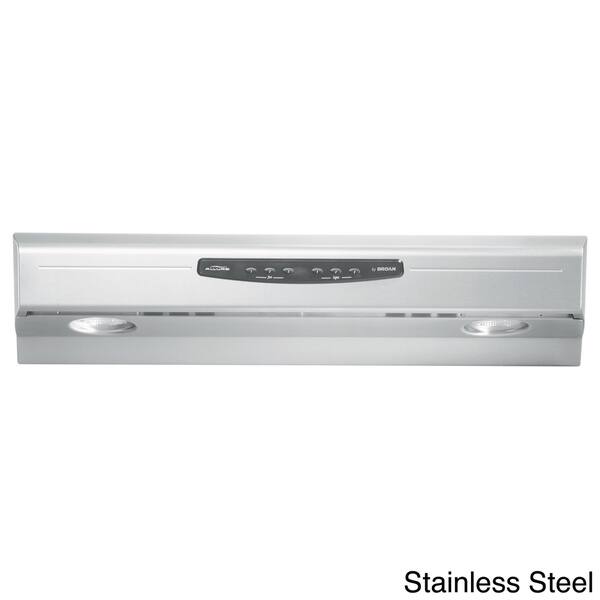 Broan 36-inch Stainless Steel Under Cabinet 300 CFM Range Hood - Bed ...