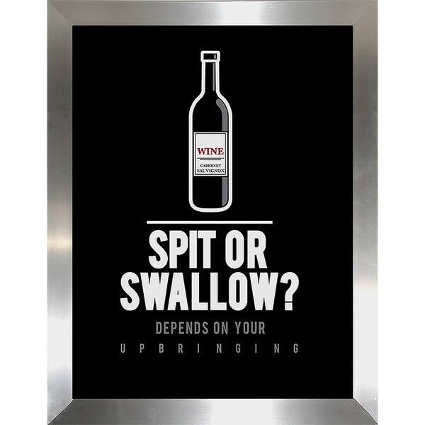Spit or Swallow' Framed Plexiglass Wall Art - Bed Bath & Beyond - 13180254