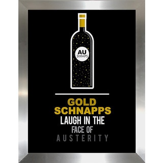'Gold Schnapps' Framed Plexiglass Wall Art - Bed Bath & Beyond - 13180268