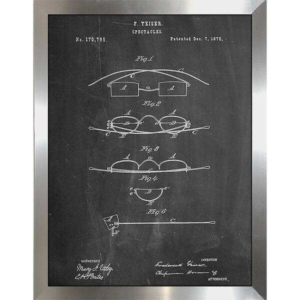 Cole Borders 'Spectacles' Framed Plexiglass Wall Art - Bed Bath ...