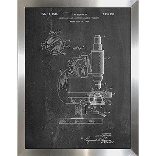 Cole Borders 'Microscope' Framed Plexiglass Wall Art - Bed Bath & Beyond - 13181046