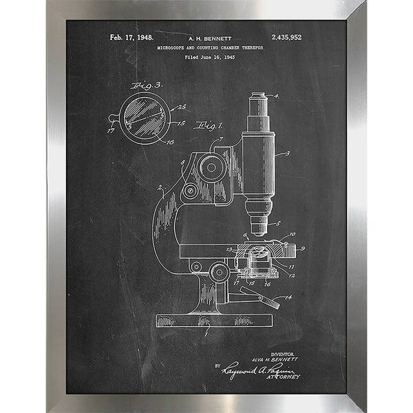 Cole Borders 'Microscope' Framed Plexiglass Wall Art - Bed Bath ...
