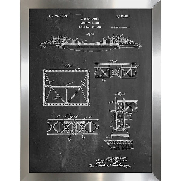 Cole Borders 'Long Span Bridge' Framed Plexiglass Wall Art - Bed Bath ...