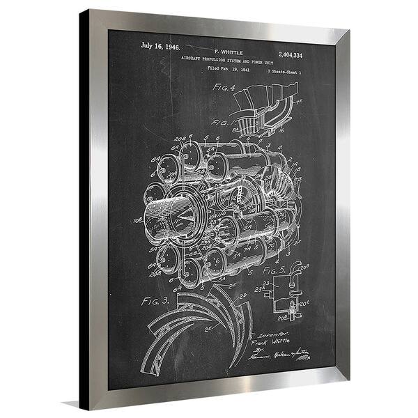 Cole Borders 'Jet Engine' Framed Plexiglass Wall Art - Bed Bath ...