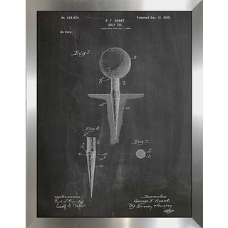 Cole Borders 'Golf Tee' Framed Plexiglass Wall Art - Bed Bath & Beyond ...