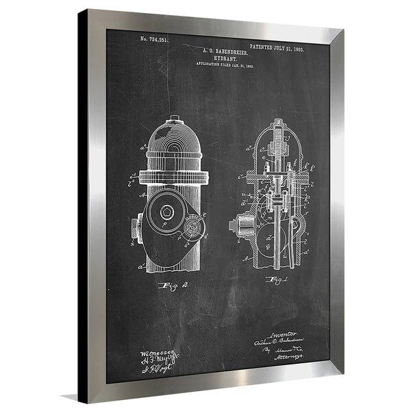 Cole Borders 'Fire Hydrant' Framed Plexiglass Wall Art - Bed Bath ...