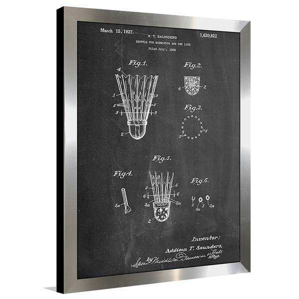 Cole Borders 'Badminton Shuttle' Framed Plexiglass Wall Art - Bed Bath ...