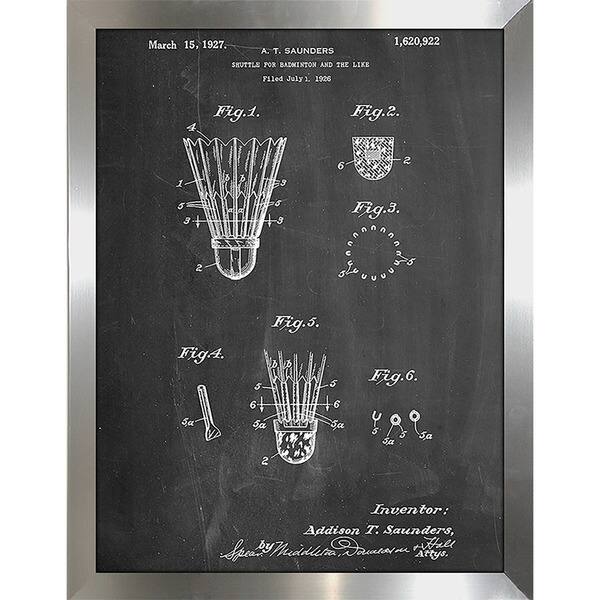 Cole Borders 'Badminton Shuttle' Framed Plexiglass Wall Art - Bed Bath ...