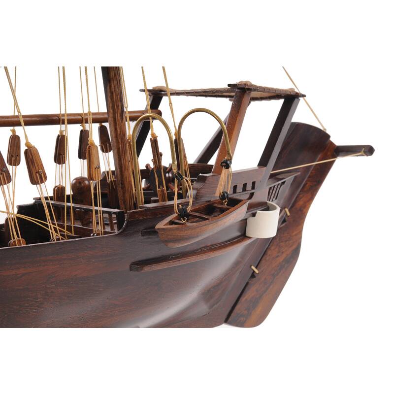 Dhow Model Sailboat and Stand - Overstock - 13181299
