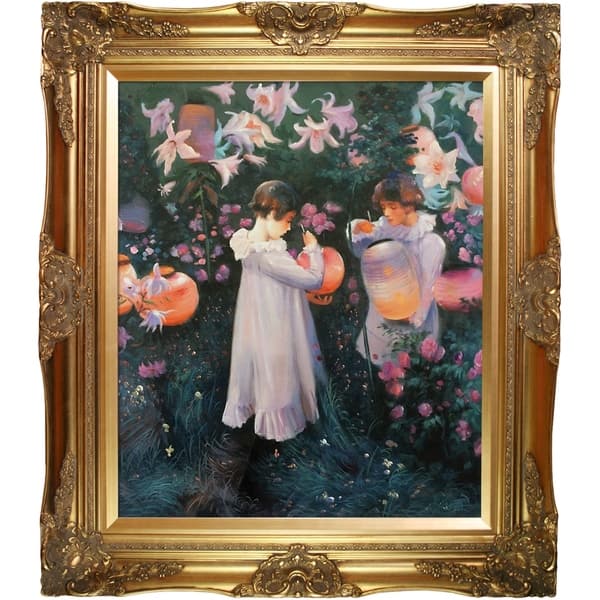 La Pastiche John Singer Sargent 'Carnation, Lily, Lily, Rose' Hand ...