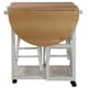 Arts and Crafts Breakfast Cart with Drop-leaf Table - - 13211961
