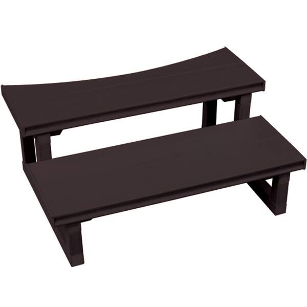 Cal Metro Plastic/ Metal 30-inch 2-tier Round Spa Steps - Bed Bath ...