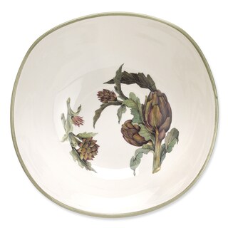 Lorren Home Trends Green Ceramic 11-inch Italian-made Deep Serving Bowl ...