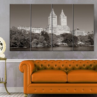 Designart "Beautiful Central Park Autumn" Extra Large Cityscape Wall ...