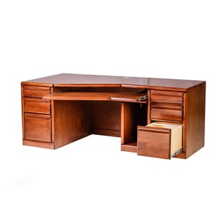 Forest Designs Bullnose Alder Angled Computer Desk - Bed Bath & Beyond ...