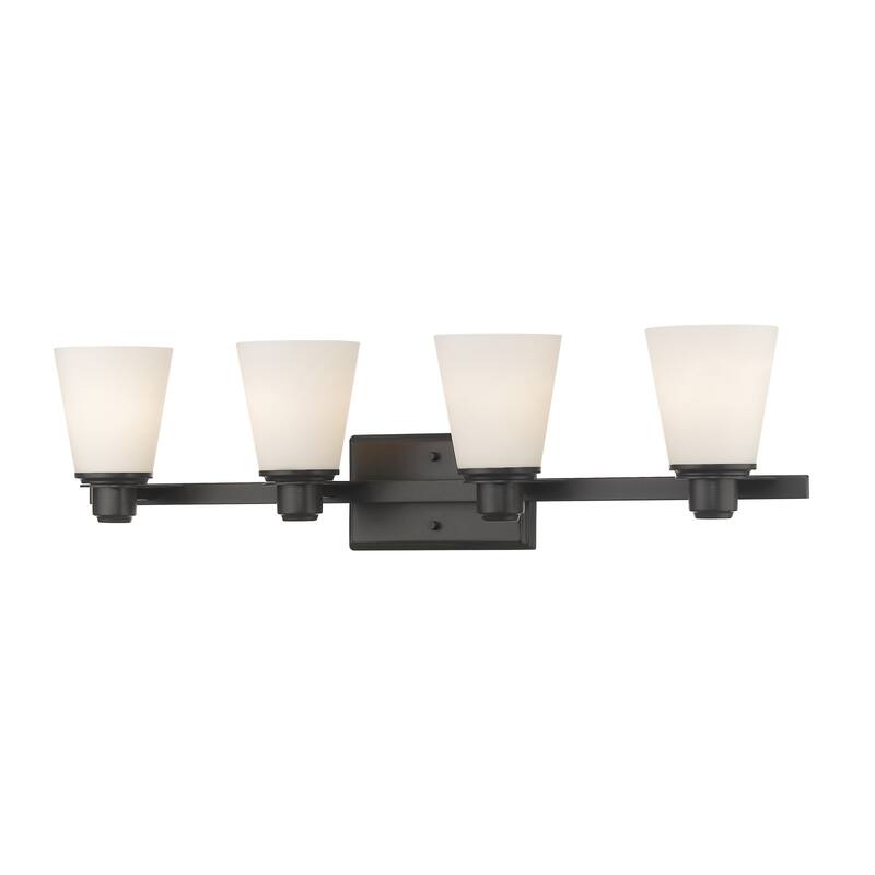 Avery Home Lighting Kayla collection 4 Light Vanity Light in Bronze ...