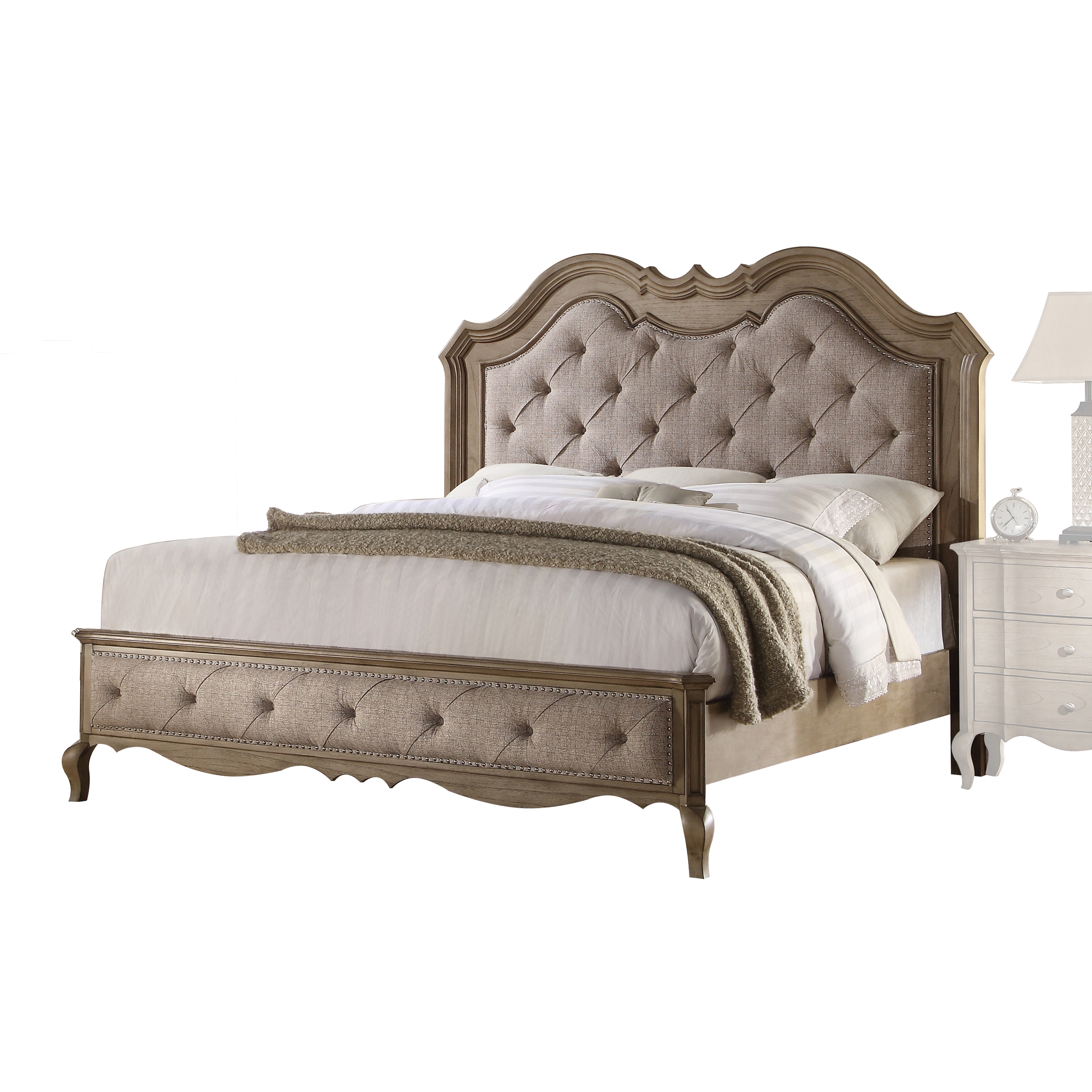 Knightsbridge Tufted Linen Chesterfield Headboard only by iNSPIRE Q ...