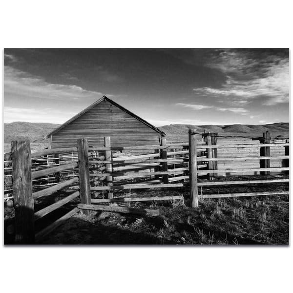 Slade Reiter 'Old West Farm' Western Art on Metal or Acrylic - Bed Bath ...